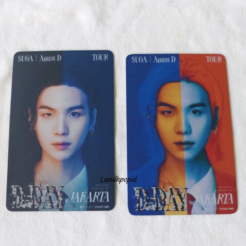 Jual PC Benefit VIP SUGA Agust D Tour In Jakarta Official Set Photocard ...