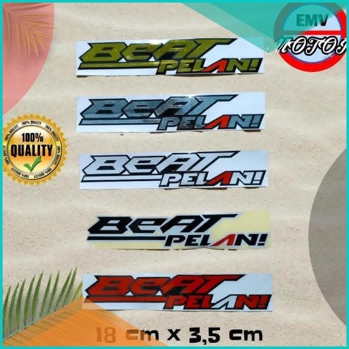 Jual sticker cutting BEAT PELAN harga satuan 19F3B2024 suffix judul ...