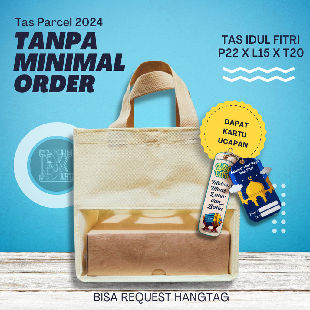 Jual tas parcel transparan/ tas parcel lebaran/ tas mika/ tas hampers ...