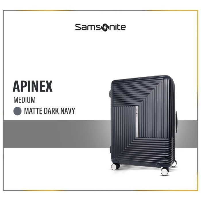 Jual Samsonite Koper Hardcase Apinex Medium 25 inch - Matte Dark Navy ...