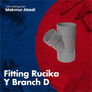 Jual Fitting Pipa PVC Rucika Y-Branch D 1 1/2" Inch 2" Inch 2 1/2" Inch ...