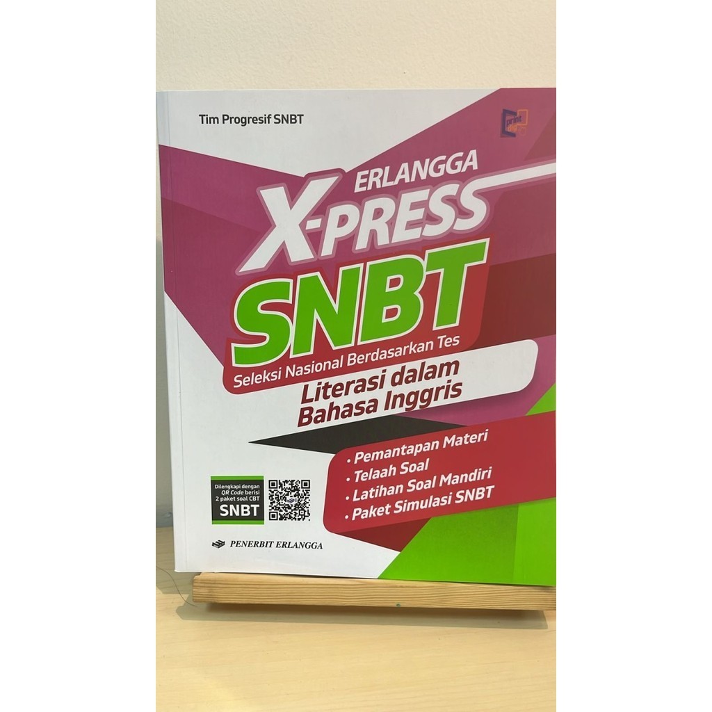 Jual BUKU SOAL ERLANGGA X-PRESS SNBT 2024 LITERASI DALAM BAHASA INGGRIS SMA (BARU & ORIGINAL ...