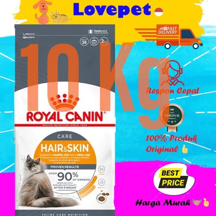Jual Royal Canin Hair And Skin 10Kg/ Rc Hair & Skin 10 Kg/ Hair&Skin ...