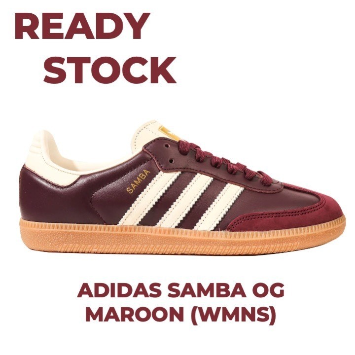 Jual Sneakers Adidas Samba OG Maroon (WMNS) | Shopee Indonesia