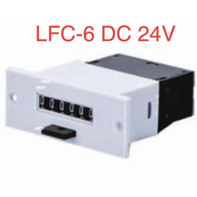 Jual COUNTER LFC-6 DC 24V 6 DIGIT METER WITH ZERO CLEAR ELECTROMAGNETIC ...
