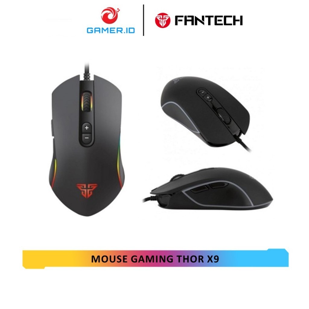 Jual FANTECH MOUSE GAMING THOR X9 - BLACK | Shopee Indonesia