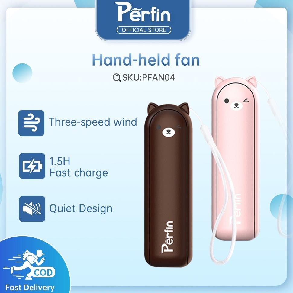 Jual PERFIN PFAN04 2 IN 1 KIPAS ANGIN MINI PORTABLE FAN USB LIPAT SAKU ...