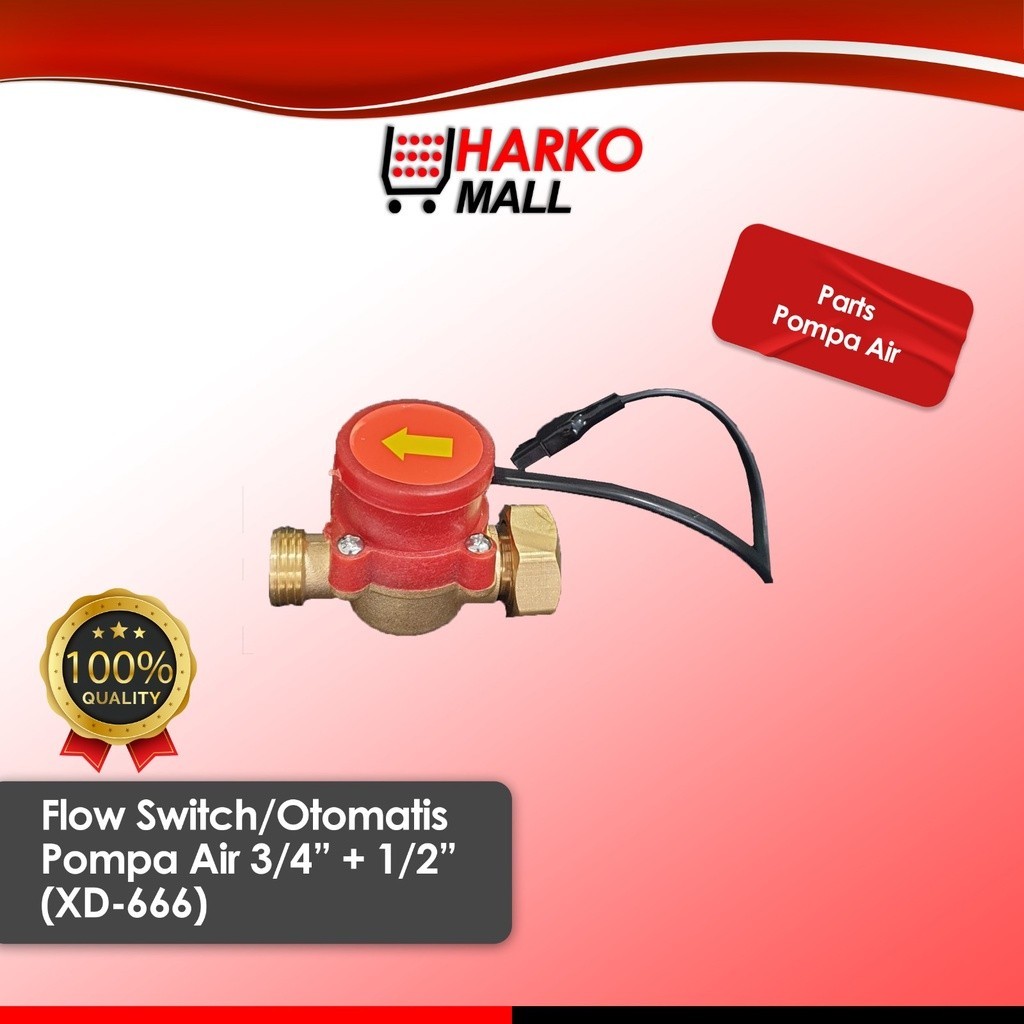 Jual Flow Switch Saklar Otomatis Pompa Air 3/4 Inch - 1/2 Inch Air ...