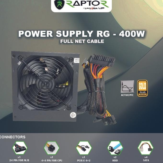 Jual HARGA DISC - Power Supply PSU 400W Gold+ PowerUp Vector 400 ...