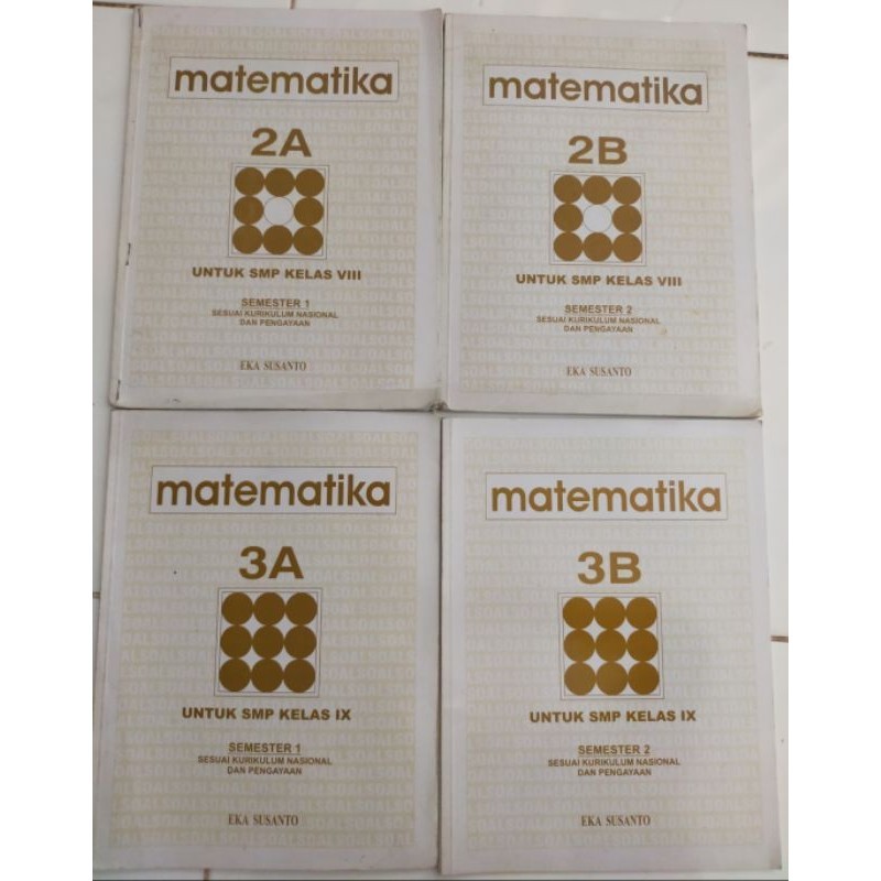 Jual Buku matematika 2A 2B 3A 3B SMP KLS IX EKA SUSANTO | Shopee Indonesia