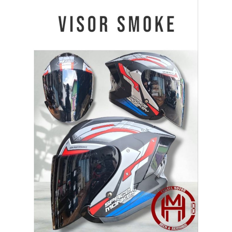 Jual HELM JS ARMOR MOTIF SPACE MONKEY | HALF FACE | Shopee Indonesia
