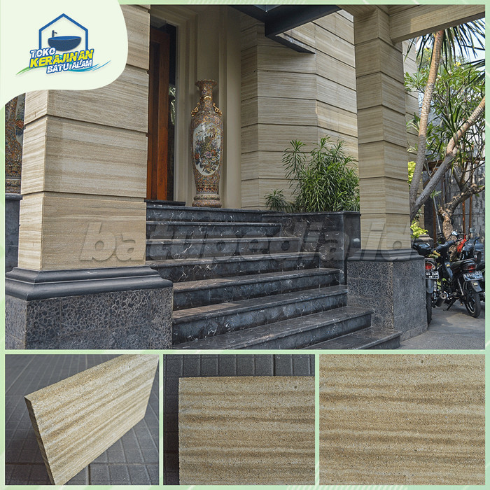 Jual Batu Alam Dinding Bali Brown Motif Seperti Marmer Khusus Untuk ...