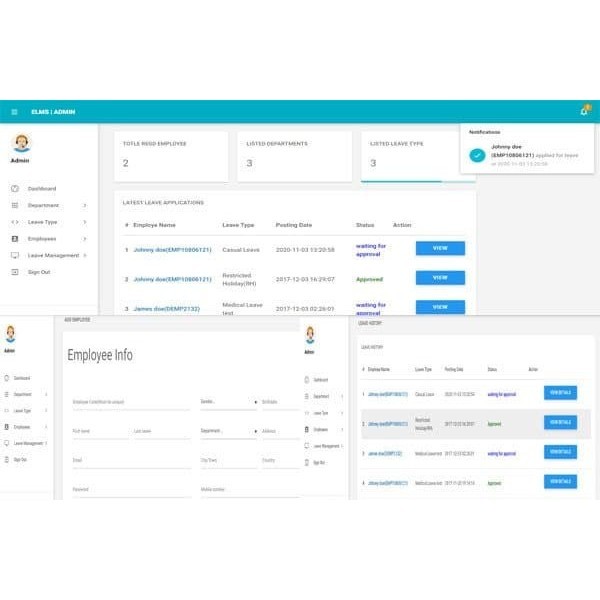 Jual aplikasi Manajemen Cuti Karyawan & source code | Shopee Indonesia