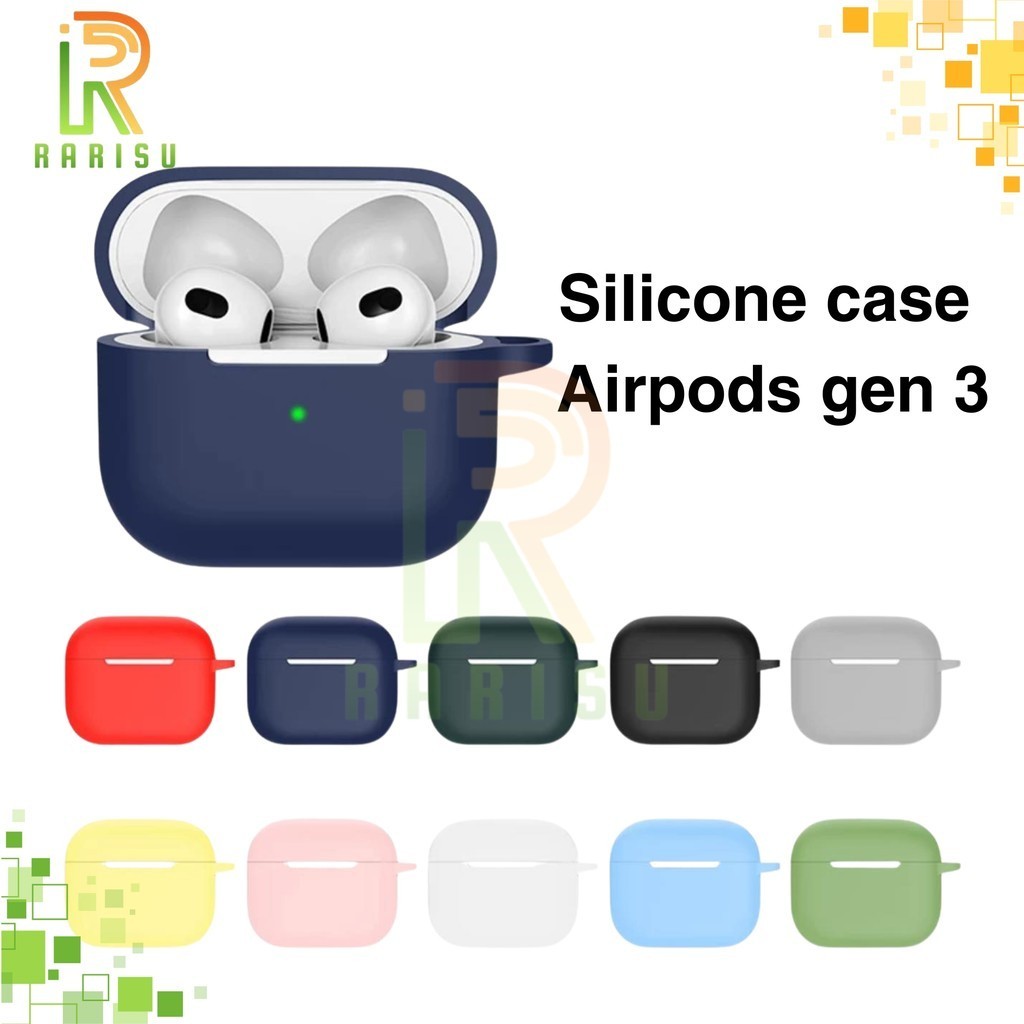 Jual Case TWS Airpods Gen 3 Silicone Case Gratis HOOK Soft Case TWS Gen ...
