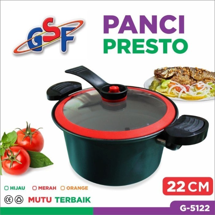 Jual Gsf Panci Presto Masak Alunium 22 Cm Pressure Cooker 3.5 Ltr ...