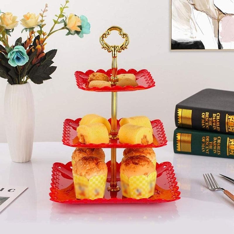 Jual Rak Kue Susun 3 Tingkat Detachable Plate Cake Stand Display - MG-3 ...