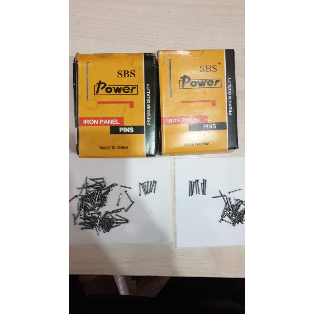 Jual SBS Paku Power 500gr Triplek Iron Panel Pins 5/8 1/2 inch Paku ...