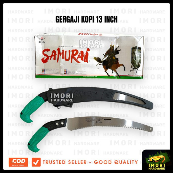 Jual SAMURAI Gergaji Kopi Lengkung Graji Ranting Dahan gg Karet 13" inch | Shopee Indonesia