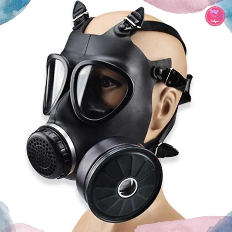 Jual Masker Gas Respirator Full Face Pollution Protection with Filter ...
