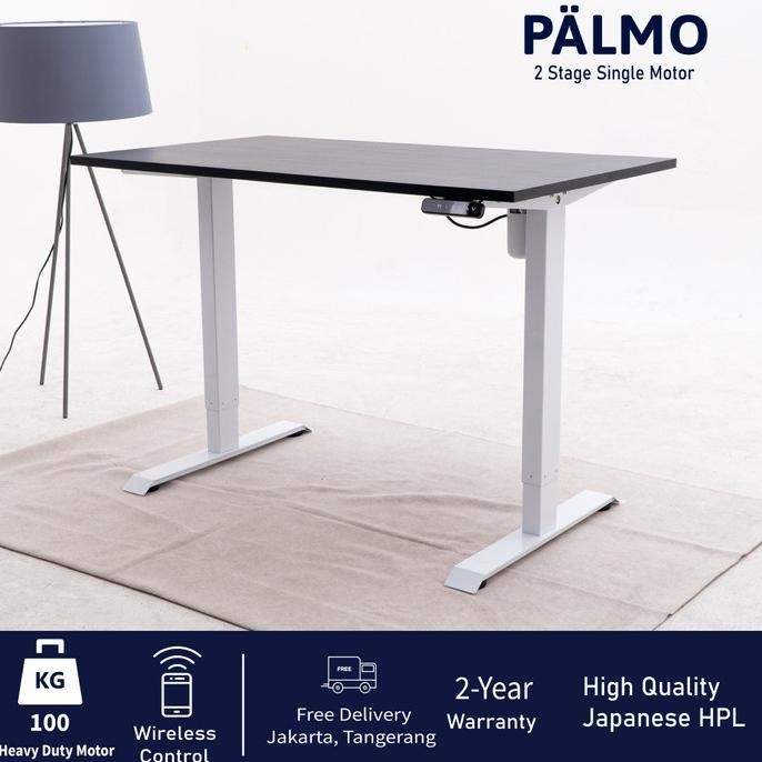 Jual PALMO Single Motor Standing Desk / Adjustable Desk / Electric Desk ...