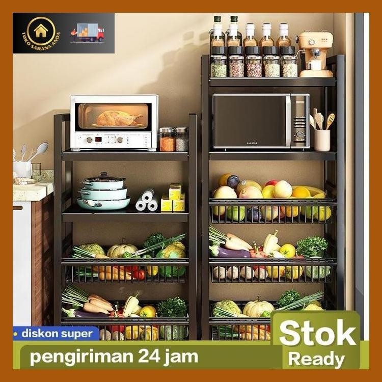 Jual Sarana Rak Dapur Besi Susan 5 Tingkat Serbaguna | Shopee Indonesia