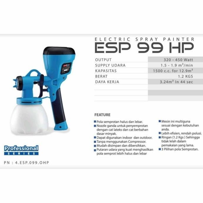 Jual Electric Paint Spray Gun Mesin Cat Semprot Paint Multipro Esp-99 ...
