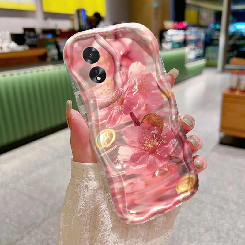 Jual Casing Hp OPPO A18 OPPO A38 OPPO A2x 5G Case pola bunga persik HP ...