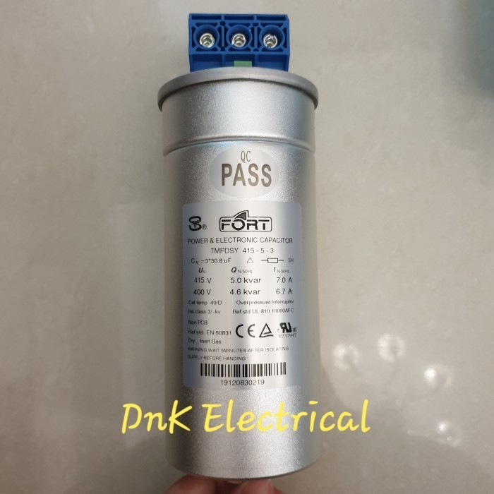 Jual Capacitor/Capasitor/Kapasitor Merk FORT 5kvar 415V Ori | Shopee Indonesia