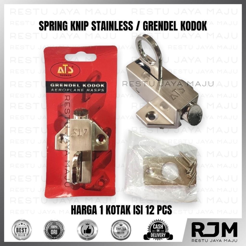 Jual [24 pcs] ATS Spring Knip Knife Grendel Kodok Jendela Aeroplane ...