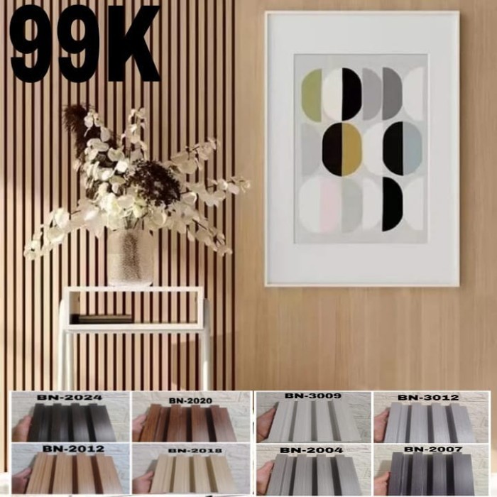 Jual Wpc Wood Wall Panel Kisi Kisi Dinding 3M Murah Meriah | Shopee Indonesia