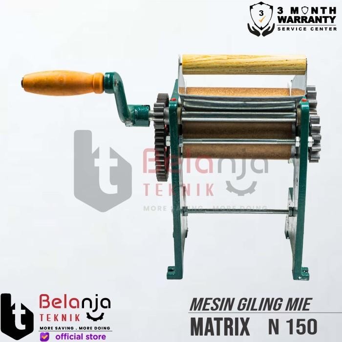 Jual MATRIX MESIN GILING CETAK MIE MANUAL PENGGILINGAN NOODLE MAKER N 150 | Shopee Indonesia