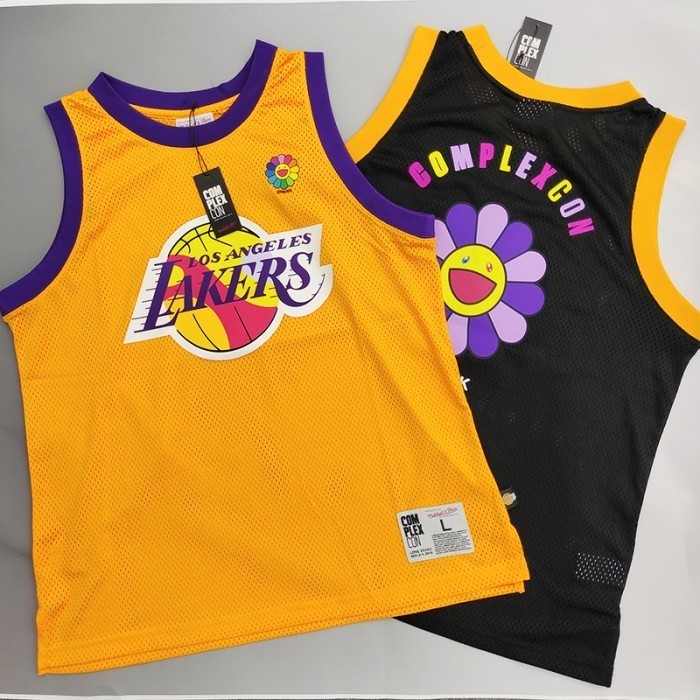 Jual Takashi Murakami ComplexCon x LA Lakers M&N Basketball Jersey | Shopee Indonesia