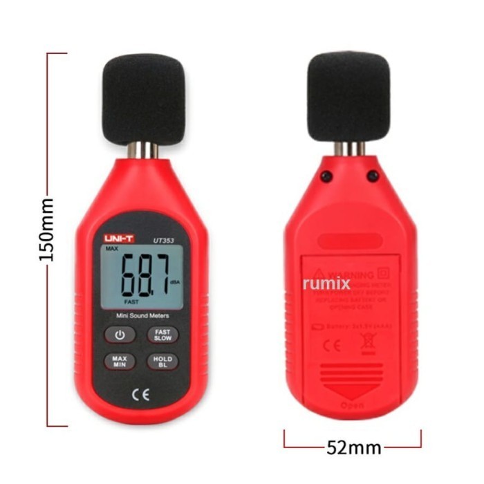 Jual NEW SERIES UNI-T UT353 SOUND NOISE LEVEL METER DESIBEL DESIBLE ...
