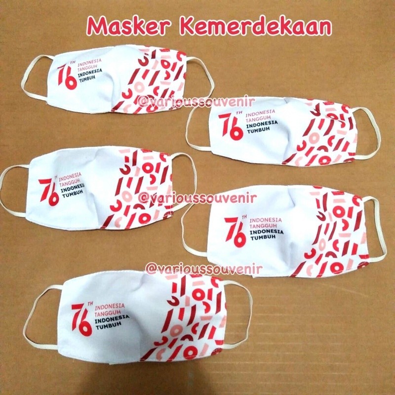 Jual T3A MASKER KEMERDEKAAN RI 17 AGUSTUS 2021 HUT RI 76 TAHUN ...
