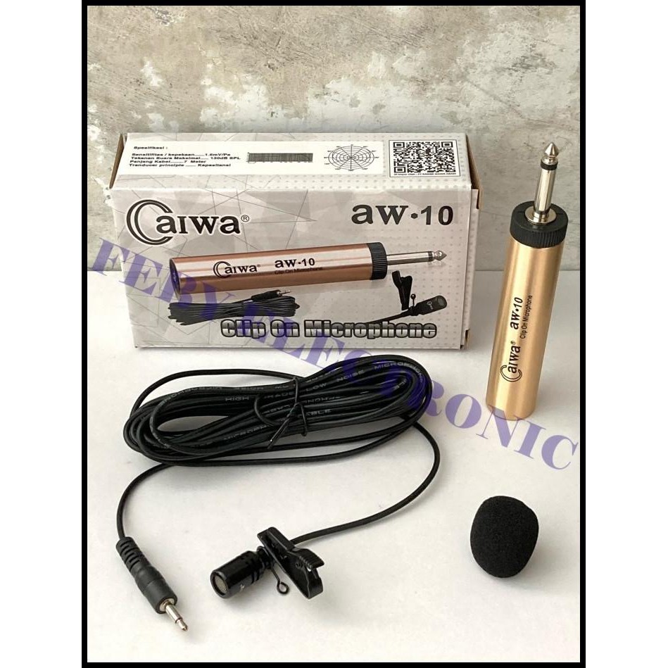 Jual BEST DEAL MIC JEPIT CAIWA AW-10 MICROPHONE CLIP ON IMAM CONDENSOR ...