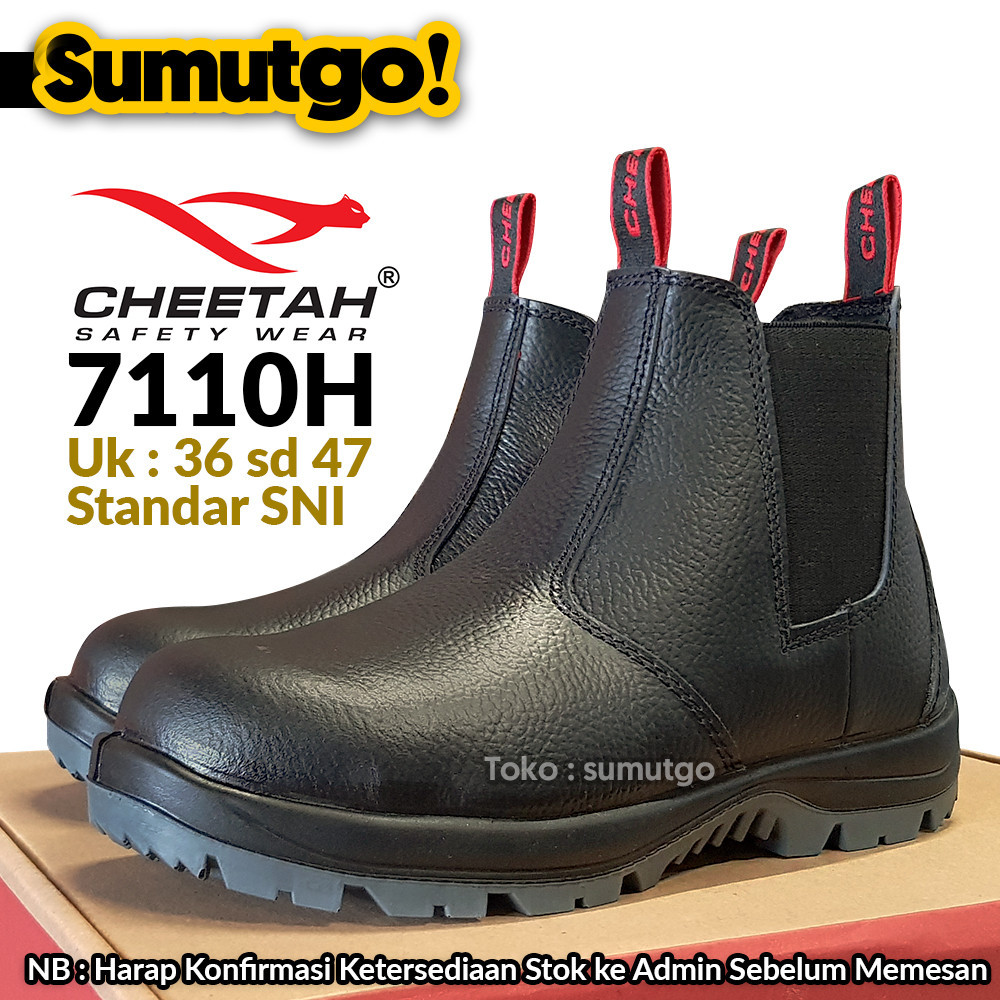 Jual Cheetah 7110H Slip-on Safety Boots / Sepatu Safety 7110 H Semi ...