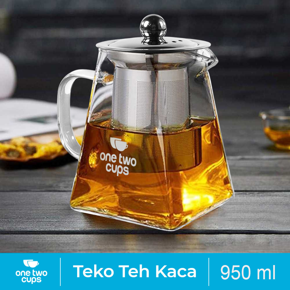 Jual Teko Teh Kaca Tahan Panas Api Glass Teapot with Saringan - TP-761 | Shopee Indonesia