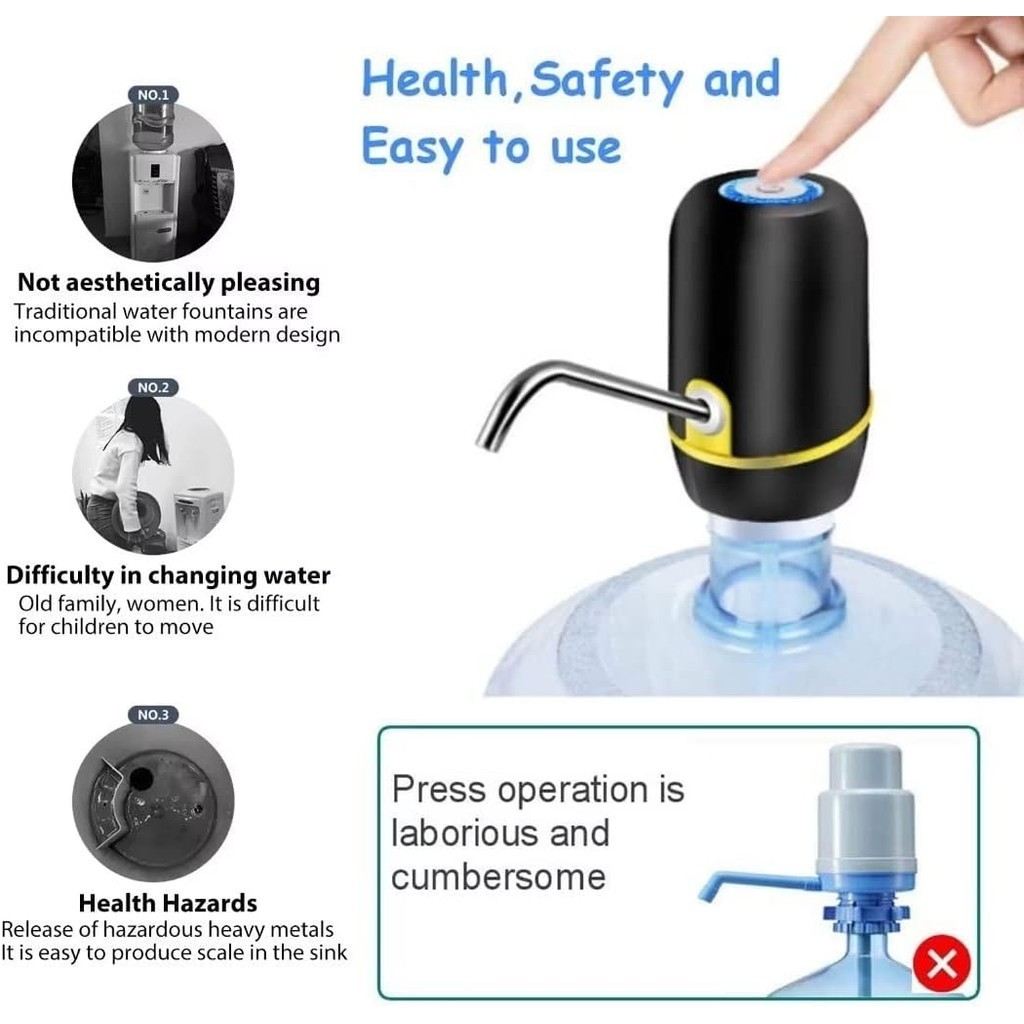 Jual Pompa Elektrik Air Minum Galon Dispenser Rechargeable - K1 ...