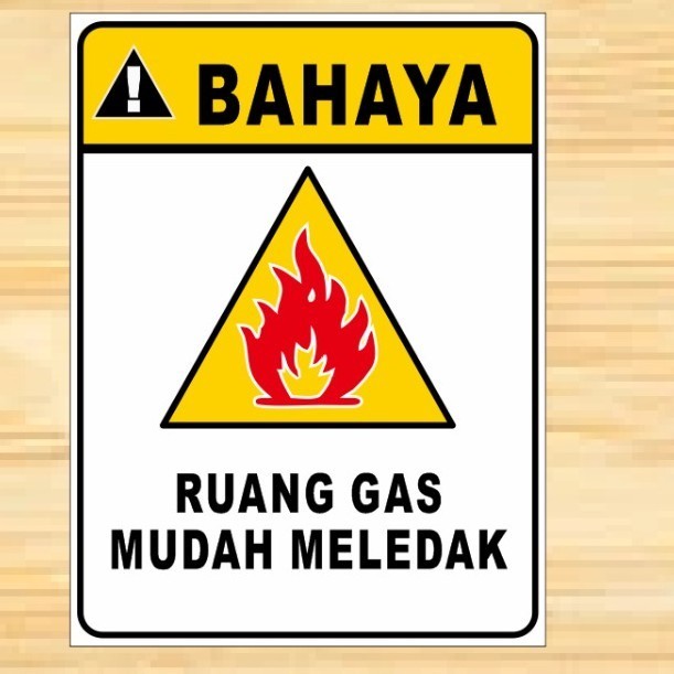 Jual STIKER BAHAYA RUANG GAS MUDAH MELEDAK | Shopee Indonesia
