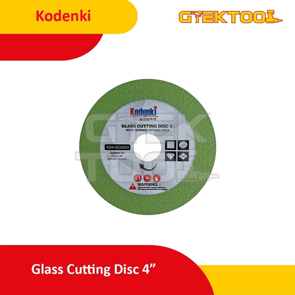 Jual Kodenki Glass Cutting Disc 4" Mata Pisau Gerinda Potong Kaca ...