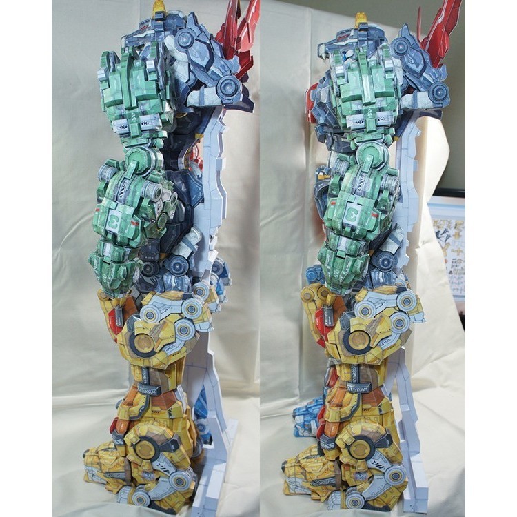 Jual diy papercraft lembar pola robot mecha zoid voltron tinggi 85cm bc ...