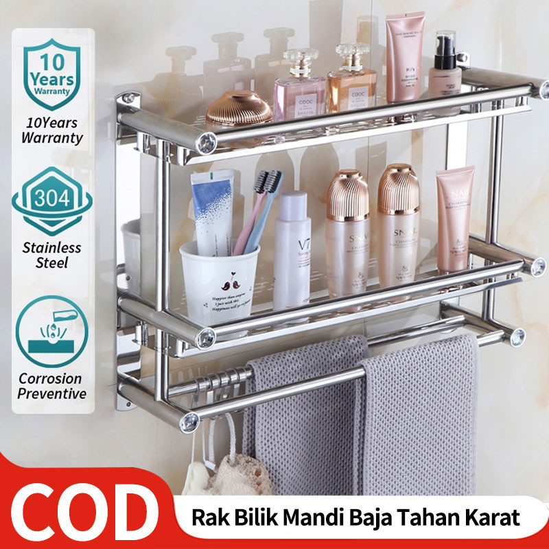 Jual Rak Sabun Dinding Kamar Mandi Rak Dinding 3 Tingkat Gantung ...