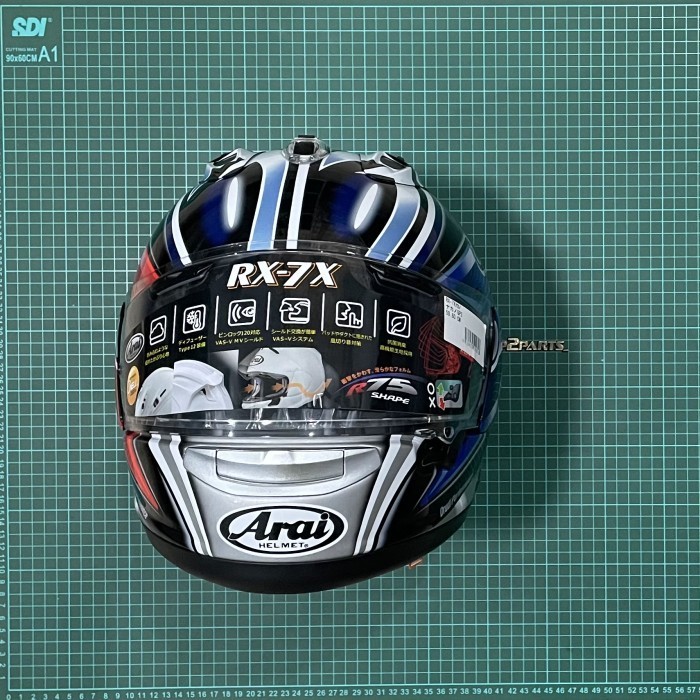 Jual ARAI RX7X MAYA NAKANO SHURIKEN SILVER | Shopee Indonesia