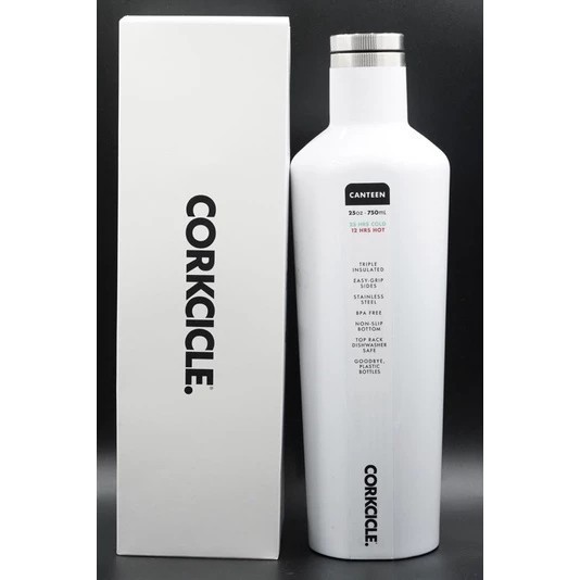 Jual CORKCICLE CANTEEN 25 OZ 750ML WHITE TUMBLER BOTOL MINUM TERMOS ...