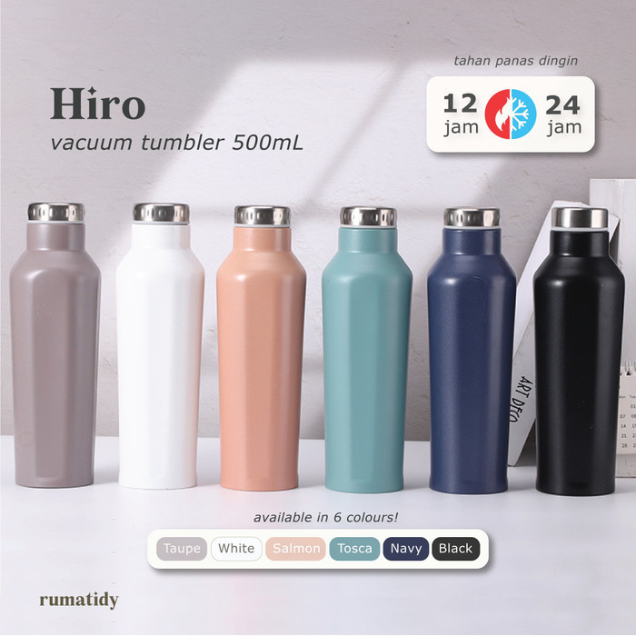 Jual HIRO TUMBLER TAHAN PANAS DINGIN VACUUM INSULATED BOTTLE 500ML ...