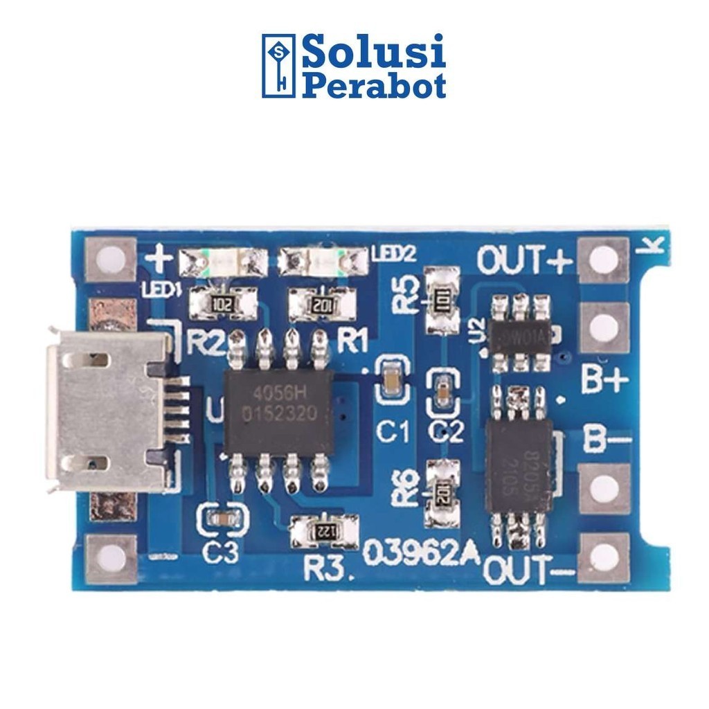 Jual Lithium Battery Charging TP4056 5V 1A Micro USB SP / Modul With ...