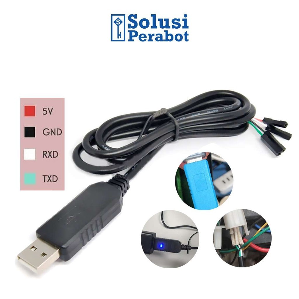 Jual Kabel USB to TTL RS232 PL2303HX SP / Converter Cable Module 4p 4 ...