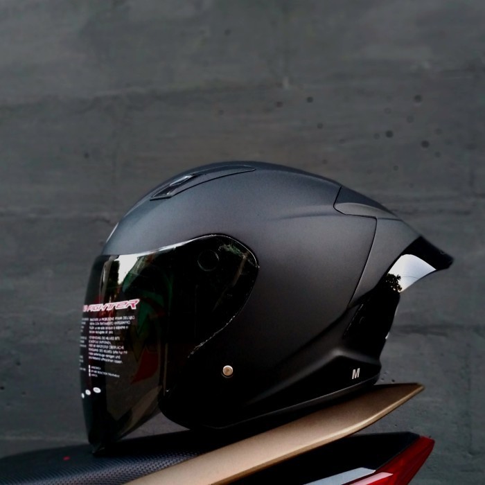 Jual Helm Nhk R1 Max Hitam Dop Paket Spoiler, Slot Intercom, Doble ...
