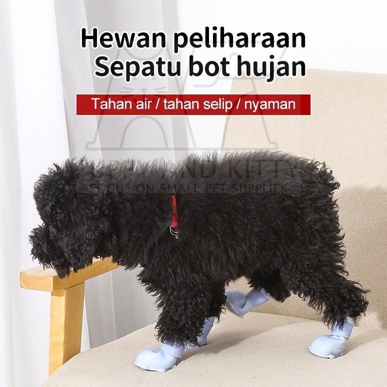 Jual 4 Pcs/Set Sepatu Boots Hujan Tahan Air Anti Slip Sepatu Boot ...