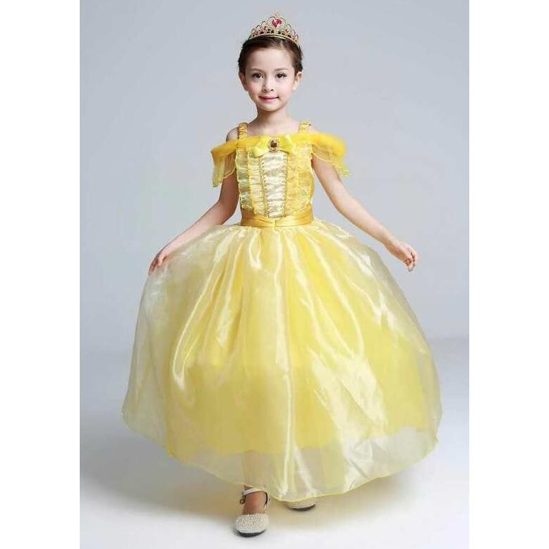Jual Dress Baju Costume Kostum Gaun Princess Belle (Beauty And The ...